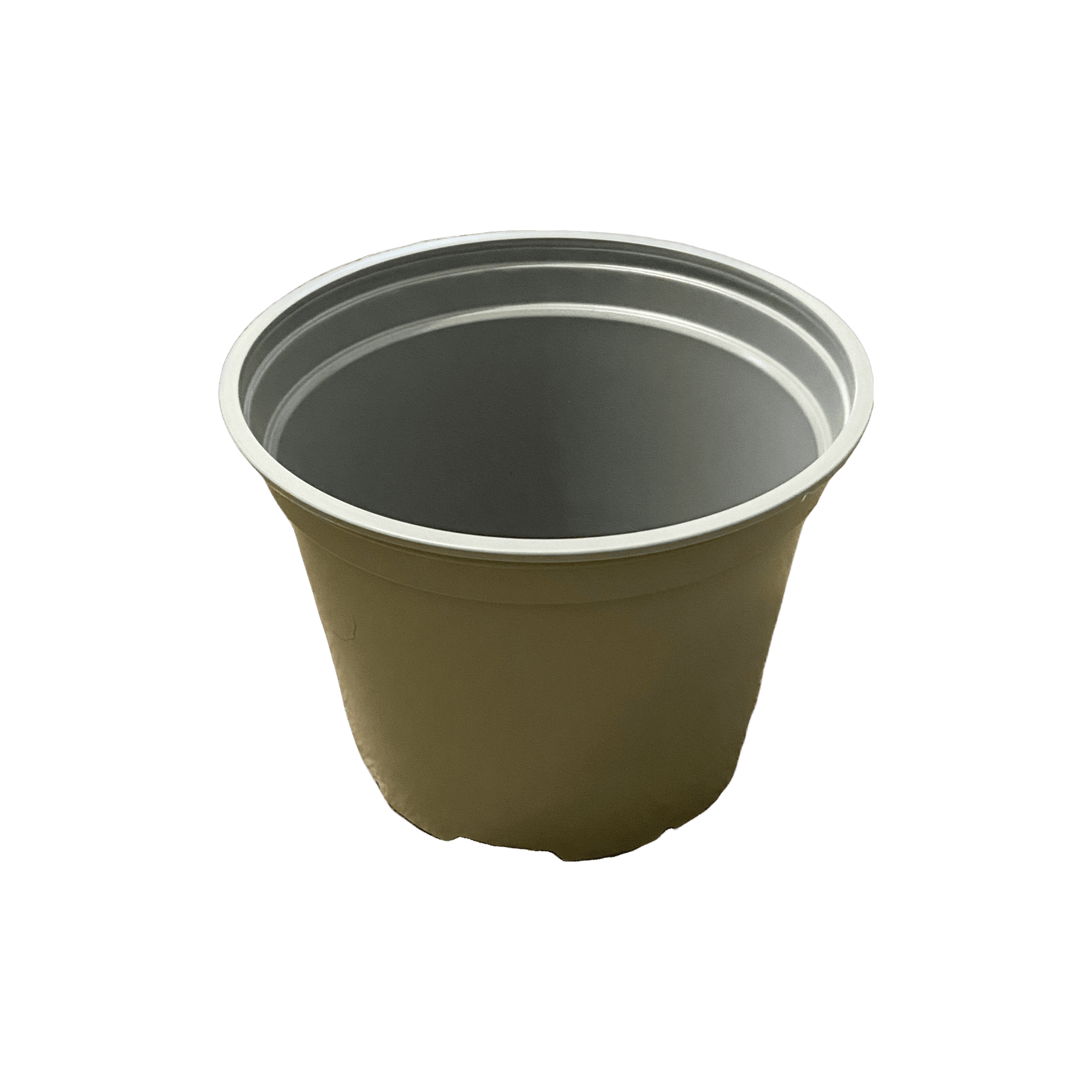 17cm Round Plant Pot – Grey Plastic - Sturton Plants